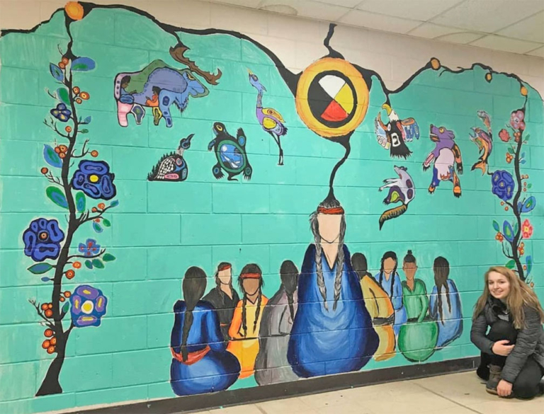 Cultural Murals at the Boys & Girls Club of Bay Mills — BGCA Native ...
