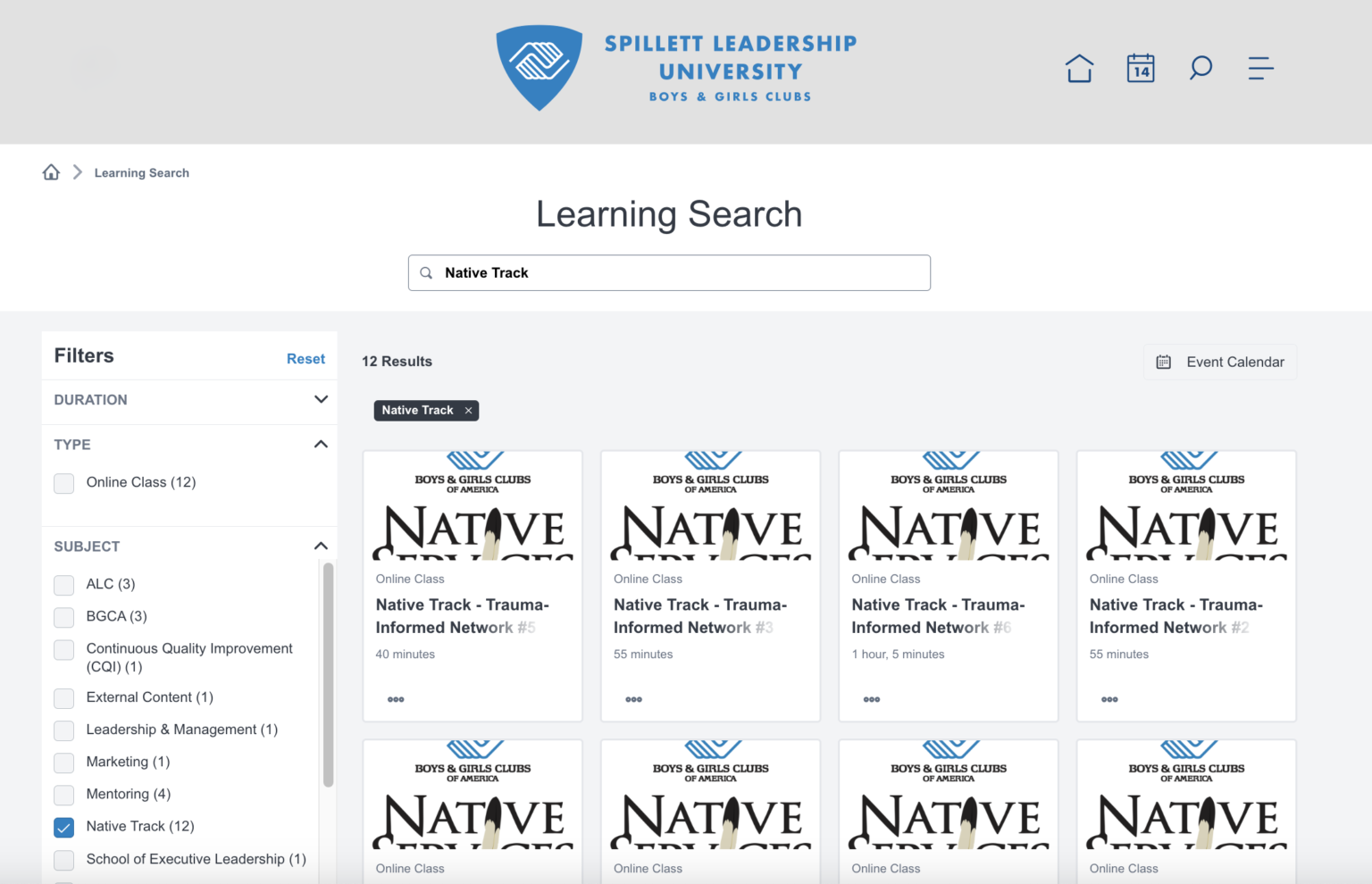 Spillett Leadership University — BGCA Native Services