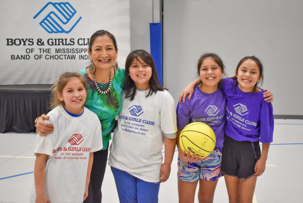 United States Secretary of the Interior Visits Native Boys & Girls Club ...